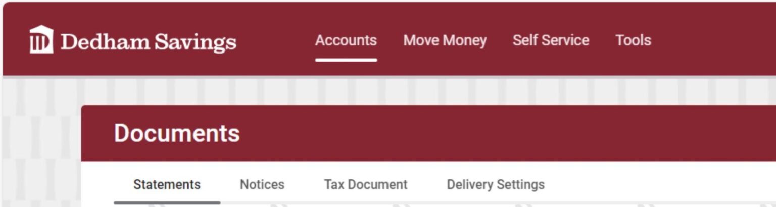 Online Banking Upgrade - Dedham Savings: Dedham Savings