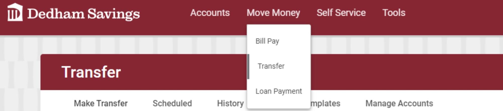 Online Banking Upgrade - Dedham Savings: Dedham Savings